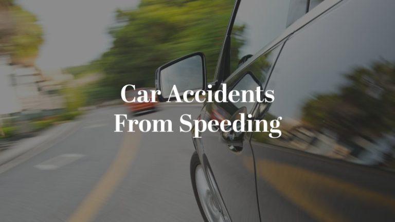 Colroado Car Accidents From Speeding